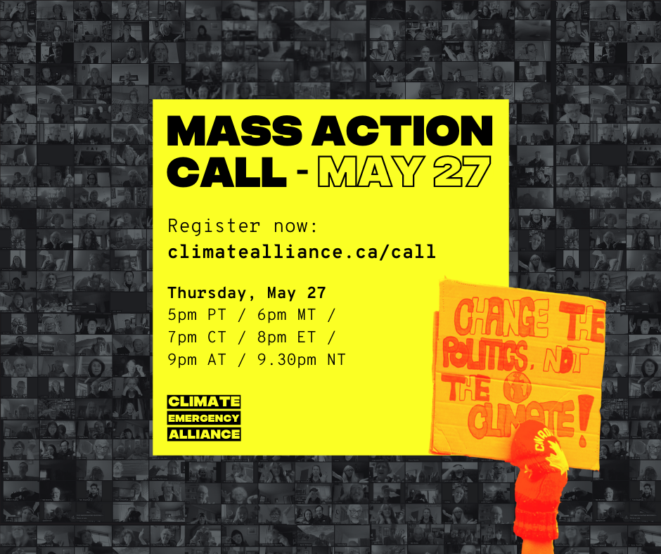 'Climate Emergency Alliance' Mass Action Call - 350
