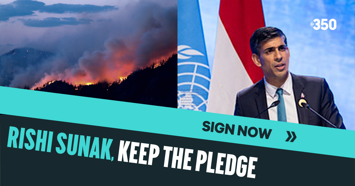 Don't scrap the climate pledge! - 350